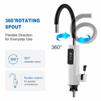 China Instant Hot Water Tap with 3s Fast Heating LED Digital Temperature Display and 360° Free Rotation for Kitchen for sale