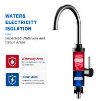 China 3s Fast Heating 304 Stainless Steel Instant Water Heater Tap with Digital Temperature Display for Kitchen for sale