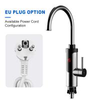 China 3s Fast Heating 304 Stainless Steel Instant Water Heater Tap with Digital Temperature Display for Kitchen for sale
