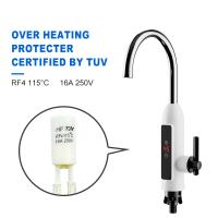 China 3s Fast Heating 3300W Electric Water Tap with Digital Temperature Display for Kitchen and Bathroom for sale