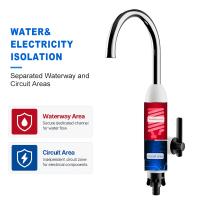 China 3s Fast Heating 3300W Electric Water Tap with Digital Temperature Display for Kitchen and Bathroom for sale