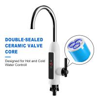 China 3s Fast Heating 3300W Electric Water Tap with Digital Temperature Display for Kitchen and Bathroom for sale