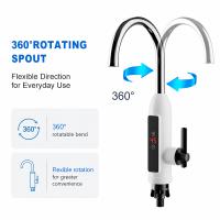 China 3s Fast Heating 3300W Electric Water Tap with Digital Temperature Display for Kitchen and Bathroom for sale