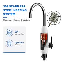 China 3s Fast Heating 3300W Electric Water Tap with Digital Temperature Display for Kitchen and Bathroom for sale