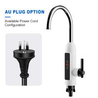 China 3s Fast Heating 3300W Electric Water Tap with Digital Temperature Display for Kitchen and Bathroom for sale