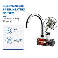 China 3300W Instantaneous Electric Water Heater Tap with LED Digital Display and 3s Fast Heating for Kitchen for sale