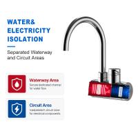 China 3.3KW 304 Stainless Steel Instant Electric Heating Faucet with 3s Fast Heating for Kitchen and Bathroom for sale