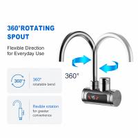 China 3.3KW 304 Stainless Steel Instant Electric Heating Faucet with 3s Fast Heating for Kitchen and Bathroom for sale