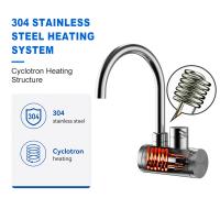 China 3.3KW 304 Stainless Steel Instant Electric Heating Faucet with 3s Fast Heating for Kitchen and Bathroom for sale