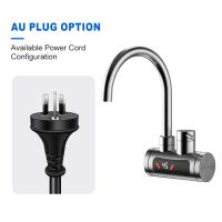 China 3.3KW 304 Stainless Steel Instant Electric Heating Faucet with 3s Fast Heating for Kitchen and Bathroom for sale