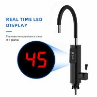 China 3s Fast Heating 3300W LED Digital Temperature Display Electric Water Tap for Kitchen for sale