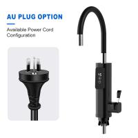 China 3s Fast Heating 3300W LED Digital Temperature Display Electric Water Tap for Kitchen for sale