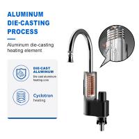 China 304 Stainless Steel Electric Water Tap with 3s Fast Heating Digital Temperature Display and 3300W Power for sale