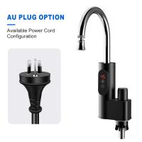 China 304 Stainless Steel Electric Water Tap with 3s Fast Heating Digital Temperature Display and 3300W Power for sale