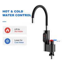 China ABS Material 3300W LED Temperature Display Electric Heating Faucet for Kitchen Instant Hot Water for sale