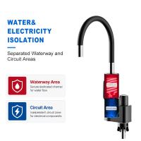 China ABS Material 3300W LED Temperature Display Electric Heating Faucet for Kitchen Instant Hot Water for sale