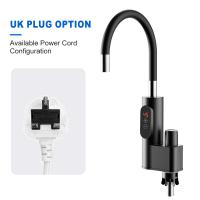 China ABS Material 3300W LED Temperature Display Electric Heating Faucet for Kitchen Instant Hot Water for sale