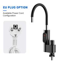 China ABS Material 3300W LED Temperature Display Electric Heating Faucet for Kitchen Instant Hot Water for sale