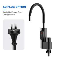 China ABS Material 3300W LED Temperature Display Electric Heating Faucet for Kitchen Instant Hot Water for sale