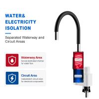 China 3300W ABS Material Instant Hot Water Electric Water Heater Tap for Kitchen and Bathroom for sale