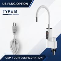 China 3s Fast Heating Electric Heating Tap with 360° Free Rotation and LED Digital Temperature Display for Kitchen for sale