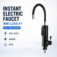 China 3s Fast Heating 3300W LED Temperature Display Instant Water Heater Tap for Kitchen Bathroom for sale