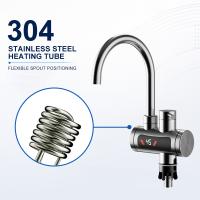China 3.3KW 304 Stainless Steel 3s Fast Heating Instant Electric Water Heater Faucet for Kitchen for sale