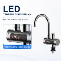 China 3.3KW 304 Stainless Steel 3s Fast Heating Instant Electric Water Heater Faucet for Kitchen for sale