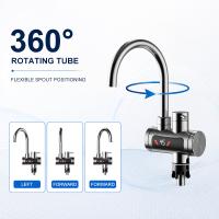 China 3.3KW 304 Stainless Steel 3s Fast Heating Instant Electric Water Heater Faucet for Kitchen for sale