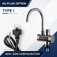 China 3.3KW 304 Stainless Steel 3s Fast Heating Instant Electric Water Heater Faucet for Kitchen for sale