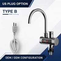 China 3.3KW 304 Stainless Steel 3s Fast Heating Instant Electric Water Heater Faucet for Kitchen for sale