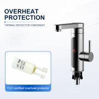 China 304 Stainless Steel 3.3KW Touch Button Control Instant Electric Water Heater Faucet for sale