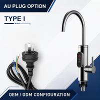 China 3.3KW 3s Fast Heating Instant Electric Heating Faucet with 304 Stainless Steel for Kitchen and Bathroom for sale