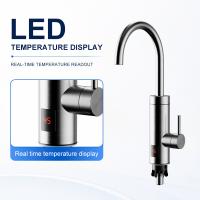 China 304 Stainless Steel 3.3KW Power 3s Fast Heating Instant Electric Water Heater Faucet for Kitchen and Bathroom for sale