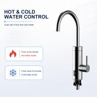 China 304 Stainless Steel 3.3KW Power 3s Fast Heating Instant Electric Water Heater Faucet for Kitchen and Bathroom for sale