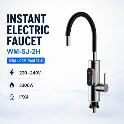 China 304 Stainless Steel 3.3KW Power IPX4 Waterproof Instant Electric Water Heater Tankless Water Heater for sale