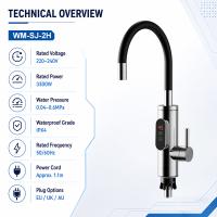 China 304 Stainless Steel 3.3KW Power IPX4 Waterproof Instant Electric Water Heater Tankless Water Heater for sale