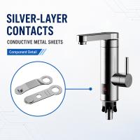 China 360 Degree Rotatable Outlet Electric Heating Faucet with LED Temperature Display and 3300W Instant Heating for sale