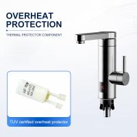 China 360 Degree Rotatable Outlet Electric Heating Faucet with LED Temperature Display and 3300W Instant Heating for sale