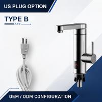 China 360 Degree Rotatable Outlet Electric Heating Faucet with LED Temperature Display and 3300W Instant Heating for sale