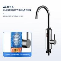 China 360 Degree Rotation Instant Electric Heating Faucet with 3.3KW Power and 304 Stainless Steel Housing for sale