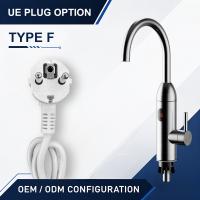 China 3300W 3.3KW Power 304 Stainless Steel Instant Electric Heating Faucet with 3s Fast Heating for Kitchen and Bathroom for sale