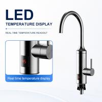 China 3.3KW 304 Stainless Steel Instant Electric Water Heater Faucet with 3s Fast Heating for sale