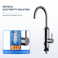 China 3.3KW 304 Stainless Steel Instant Electric Water Heater Faucet with 3s Fast Heating for sale