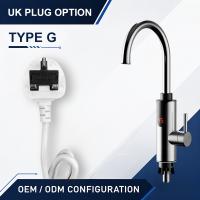 China 3s Fast Heating 3300W Instant Electric Heating Faucet with Anti-scalding Protection for sale