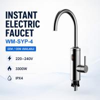 China EU Plug 3300W 3s Fast Heating Electric Heating Tap with 304 Stainless Steel Instant Water Heater for sale