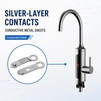 China Fast Heating EU Plug Instant Kitchen Electric Faucet For On Demand Hot Water Supply for sale