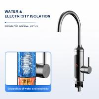China Fast Heating EU Plug Instant Kitchen Electric Faucet For On Demand Hot Water Supply for sale