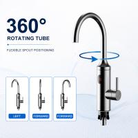 China 3300W 304 Stainless Steel Instant Water Heater Tap with LED Display for Kitchen for sale