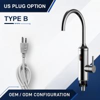 China 3300W 304 Stainless Steel Instant Water Heater Tap with LED Display for Kitchen for sale
